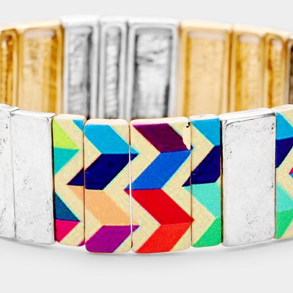 Jewelry | Multi Pattern Metal Bracelet | Poshmark